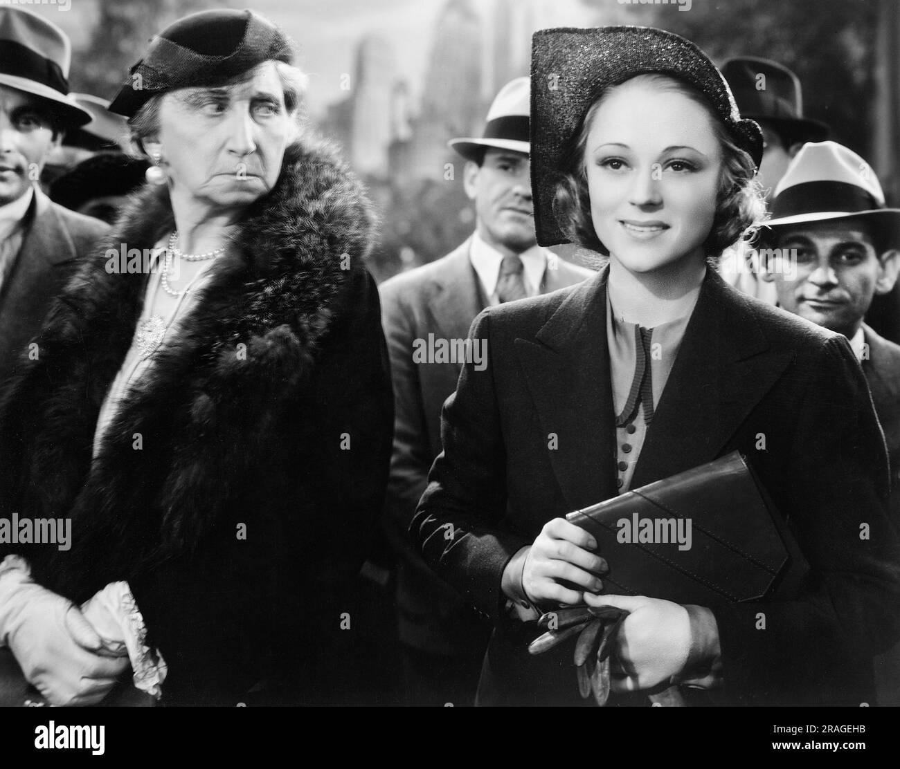 Doris Lloyd, Sally Eilers, on-set of the Film, "Don't Get Personal ...