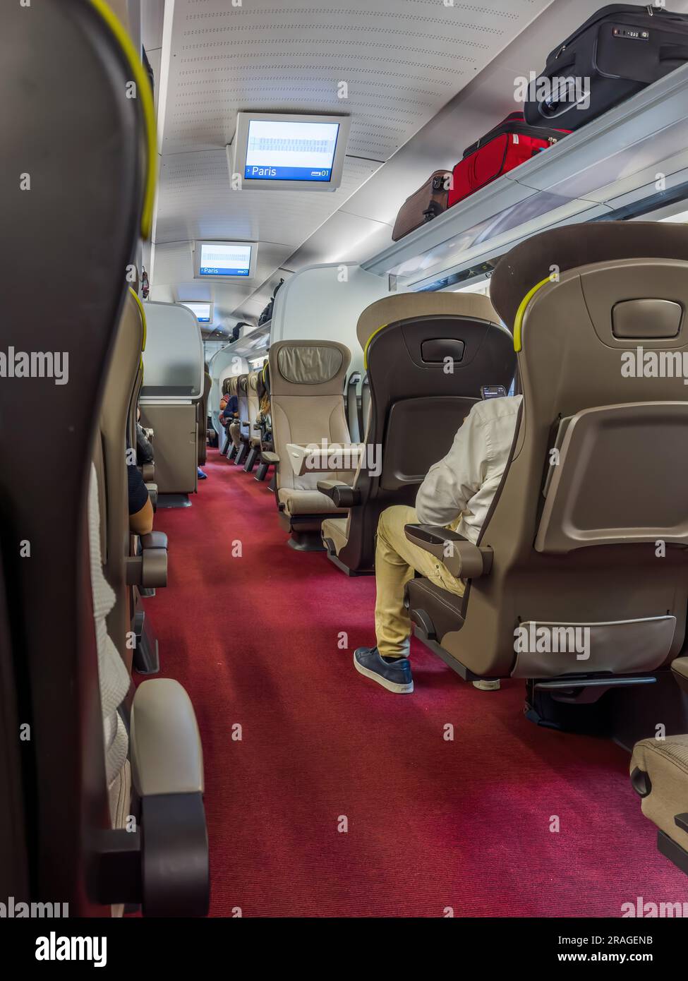 Interior eurostar train first class hi-res stock photography and images ...