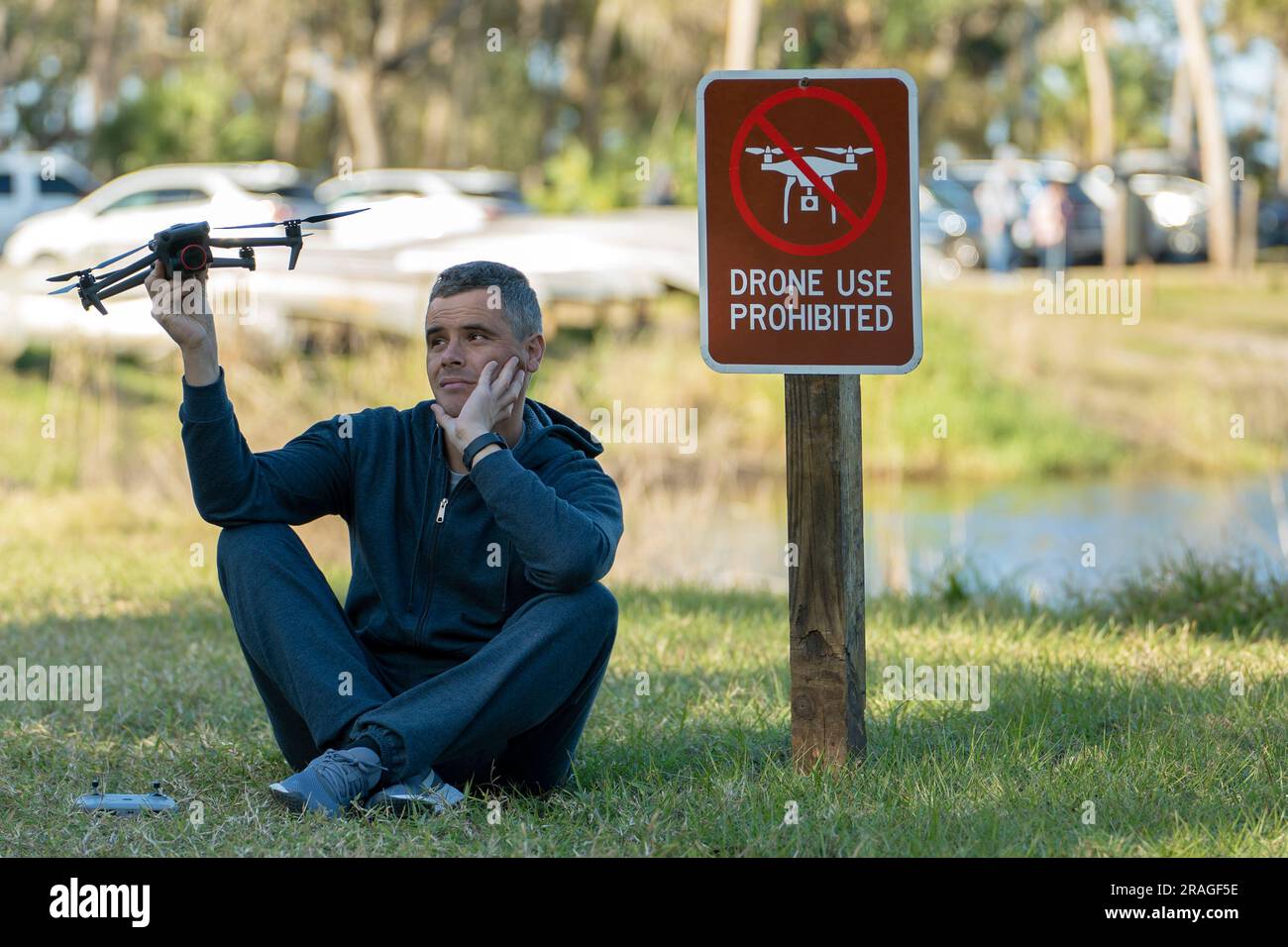 Drone operator is disappointed because he isn't allowed to fly his ...