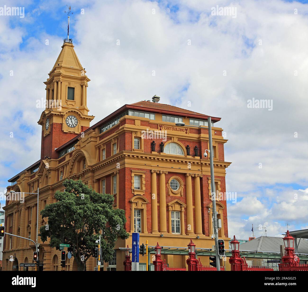 Auckland Ferry building, New Zealand Stock Photo - Alamy