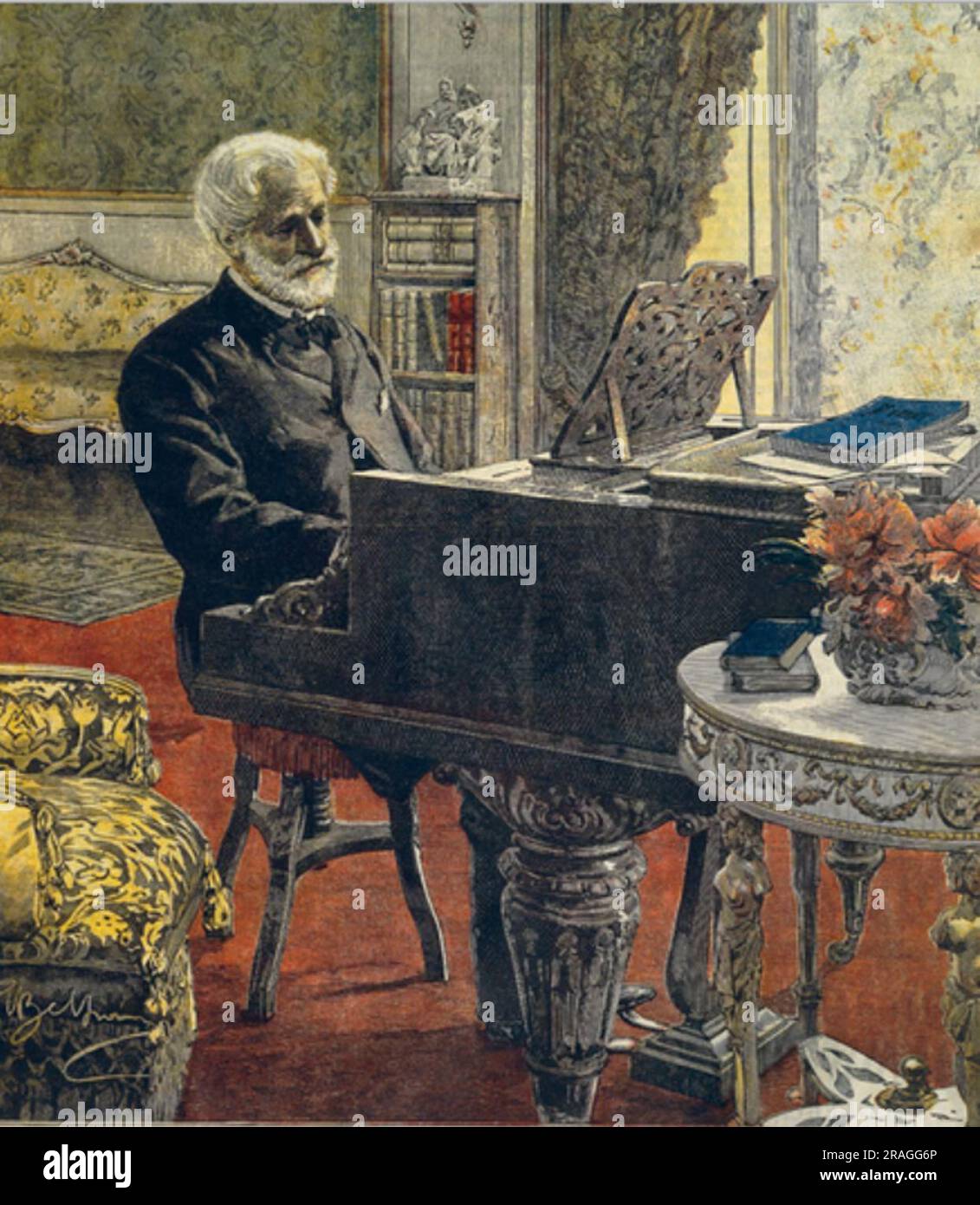 Verdi at Santa'agata on His 86th Birthday, October 1899 1899 by Achille ...