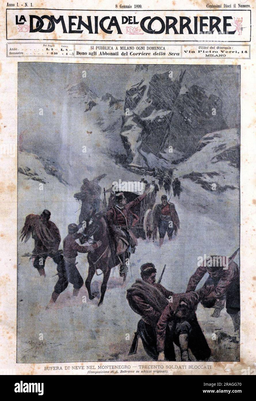 Snowstorm in Montenegro - Three hundred soldiers stranded (8th January ...