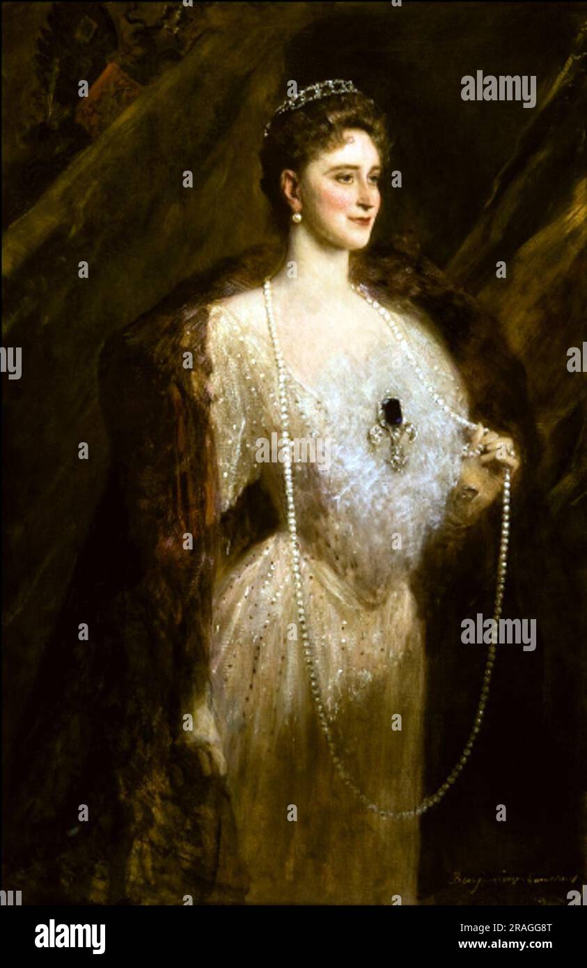 Portrait of the Empress Alexandra Fyodrovna Stock Photo - Alamy