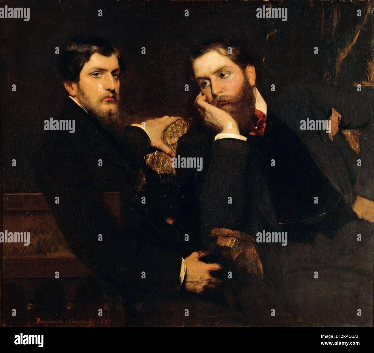 Portrait de Ses Deux Fils (André et Emmanuel Stock Photo - Alamy