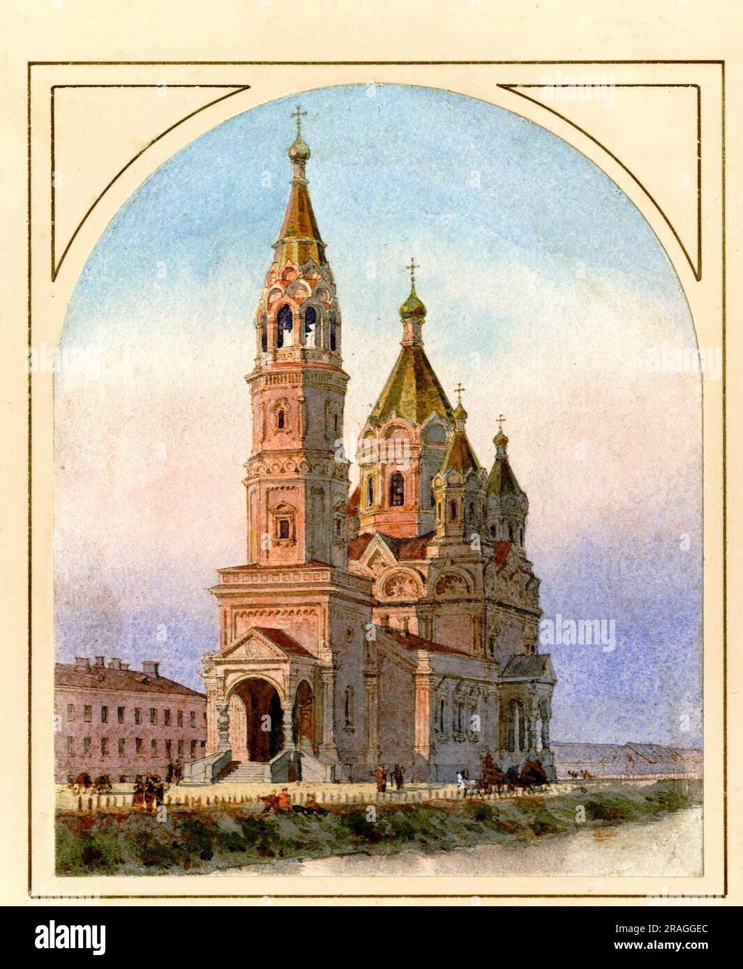 The Church of the Gatchina Jaeger Regiment in St. Petersburg 1880 ...