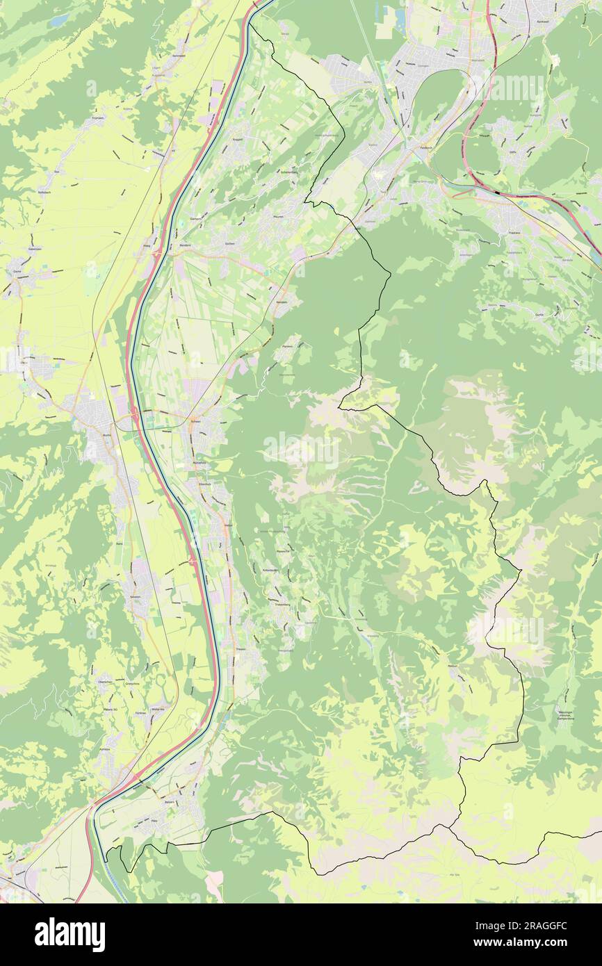 Vector Map of Liechtenstein data from Openstreetmap Stock Vector Image ...