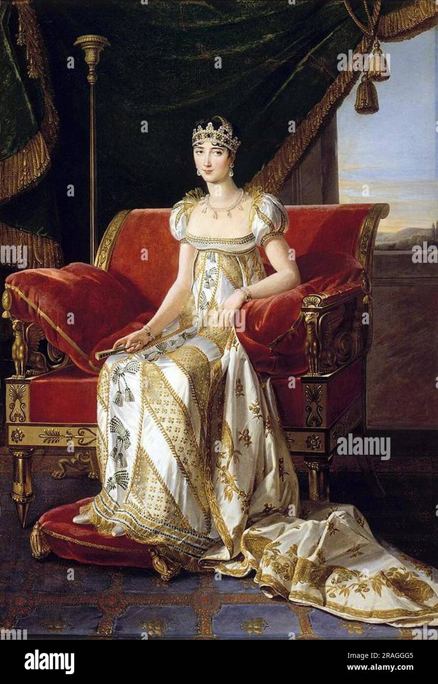 Portrait of Pauline Bonaparte princess Borghese Stock Photo - Alamy