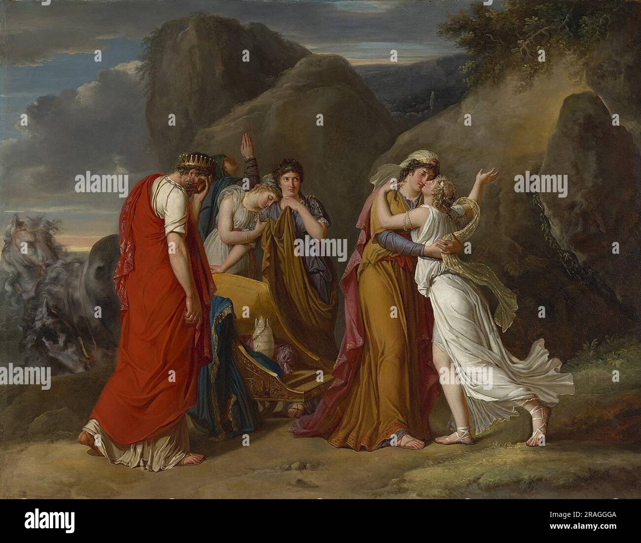 Psyche Bidding Farewell to Her Family Stock Photo - Alamy