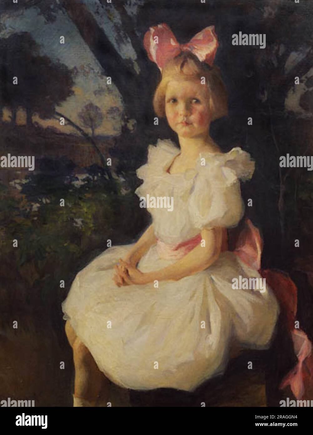 Portrait of Jane Shattuck 1904 by Frank W. Benson Stock Photo - Alamy