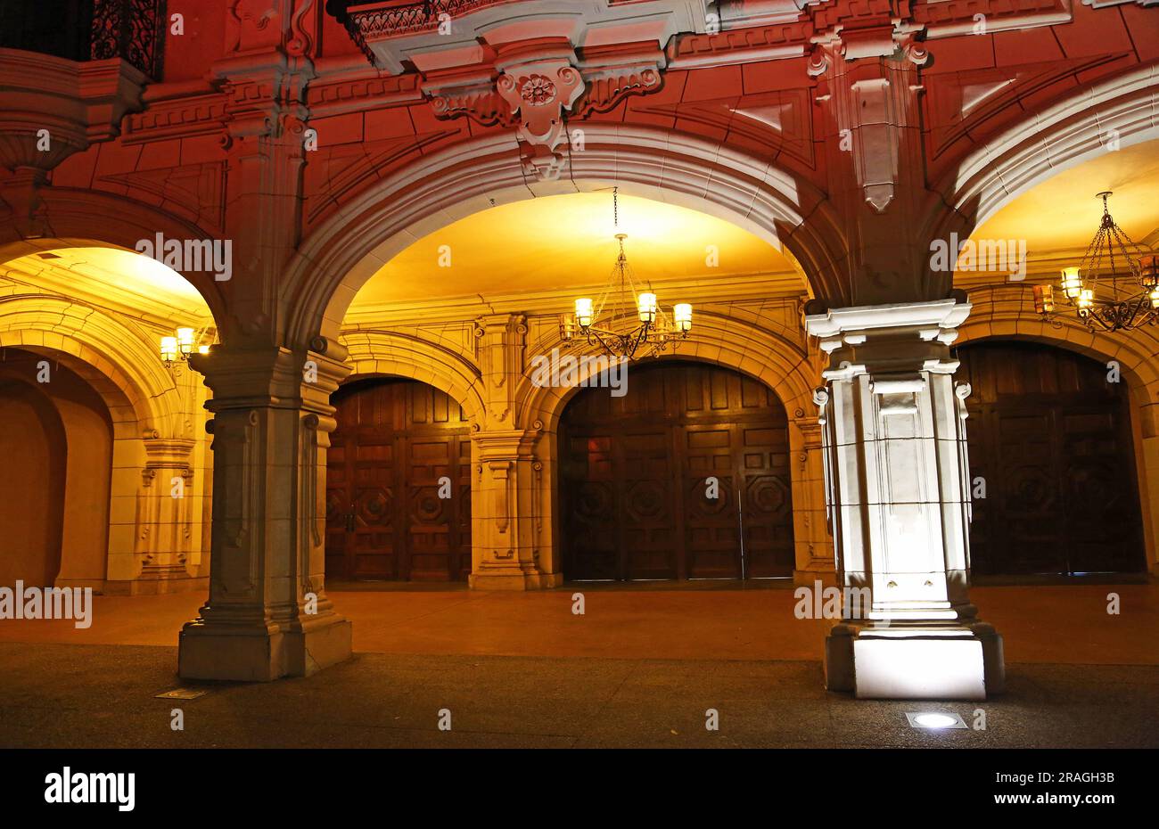 The arcade at night - San Diego, California Stock Photo - Alamy