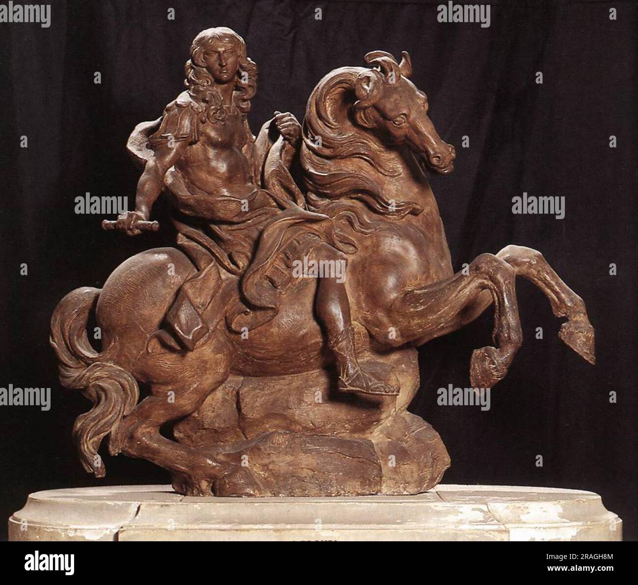 Equestrian Statue of King Louis XIV 1670 by Gian Lorenzo Bernini Stock ...