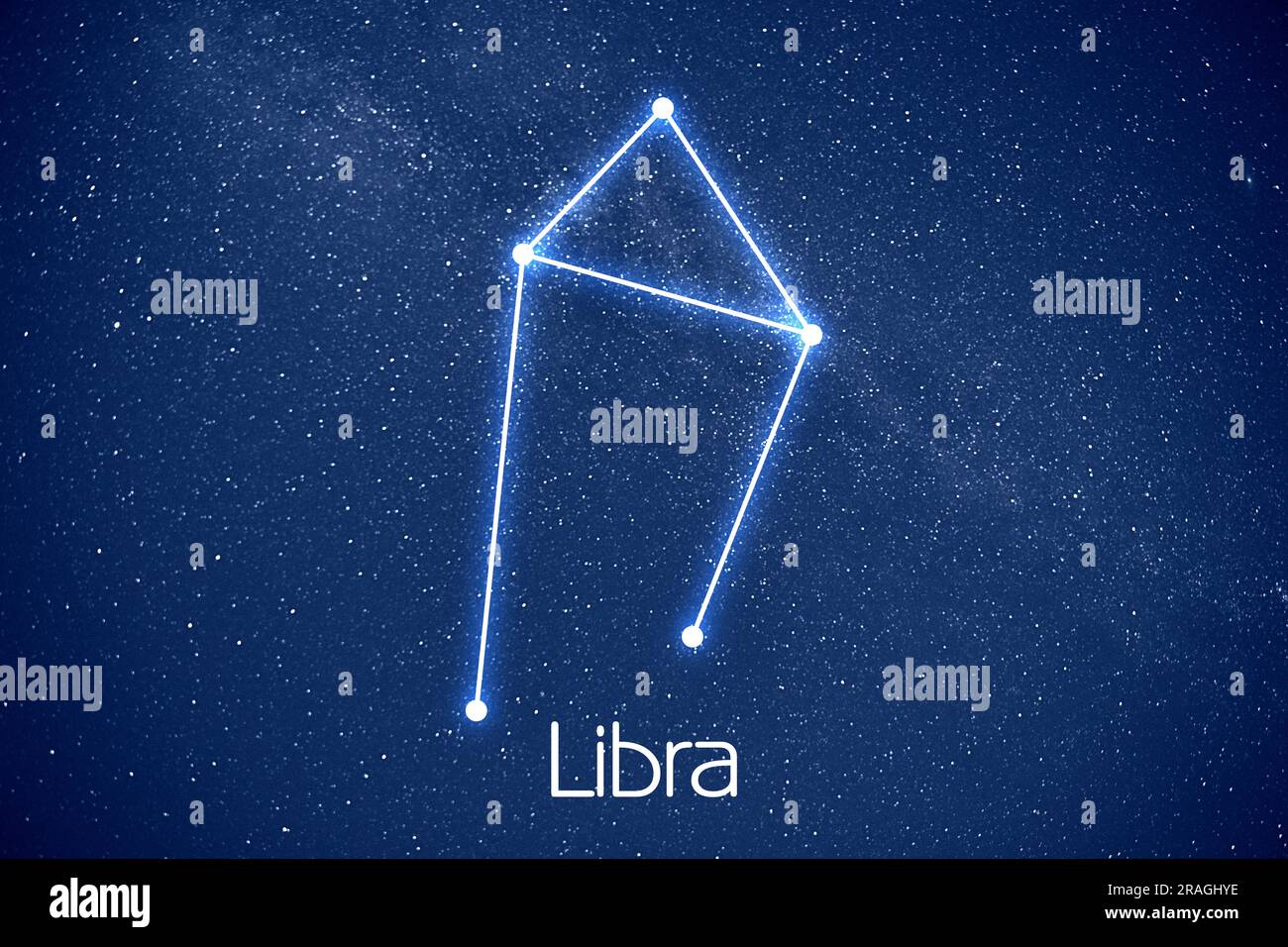 Libra Constellation Labeled