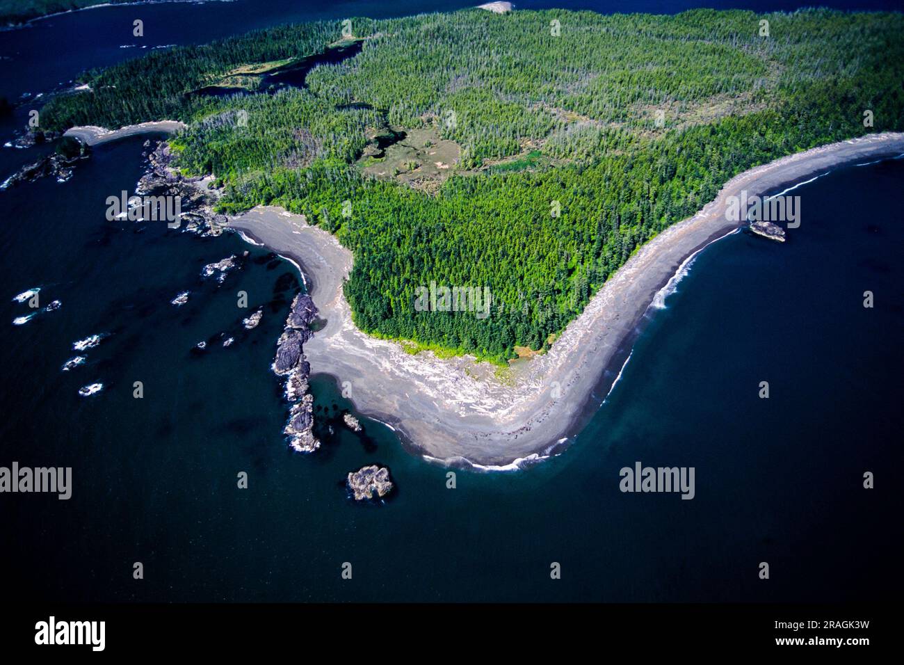 Aerial image of Catala Island, BC, Canada Stock Photo - Alamy