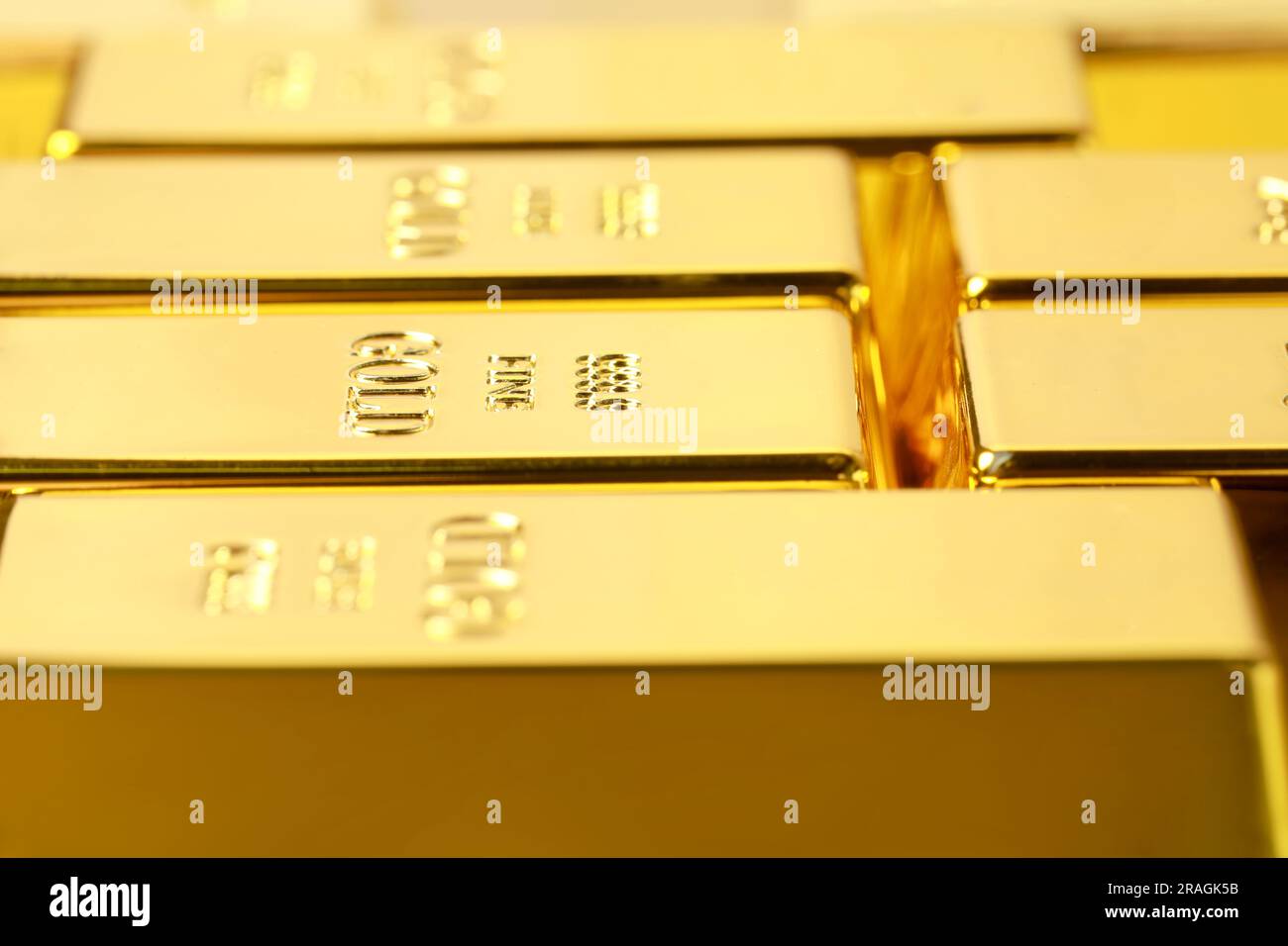 Many shiny gold bars as background, closeup Stock Photo - Alamy