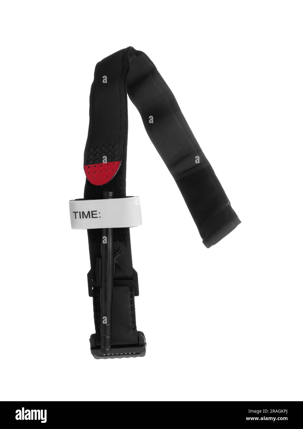 First aid tourniquet isolated on white. Medical equipment Stock Photo ...