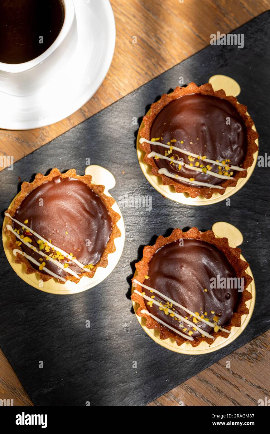 Trio of dessert hi-res stock photography and images - Alamy