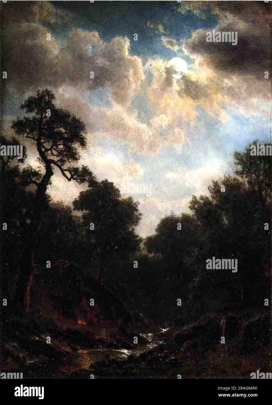 Moonlit landscape hi-res stock photography and images - Alamy