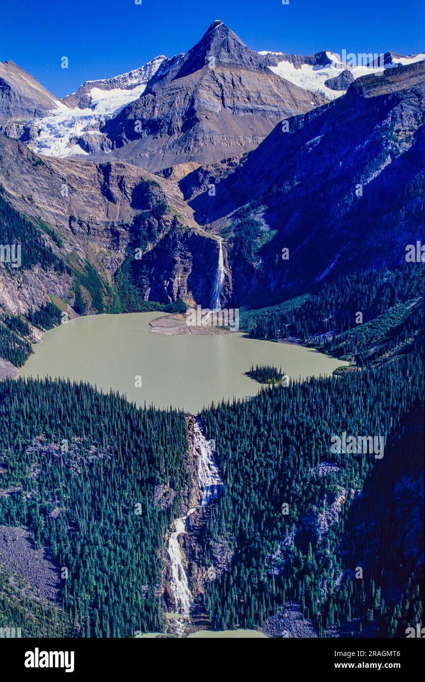 Aerial image of Cummins Lakes Provincial Park, Rocky Mountains, BC ...