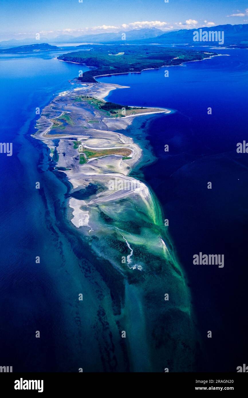 Aerial of denman island hi-res stock photography and images - Alamy