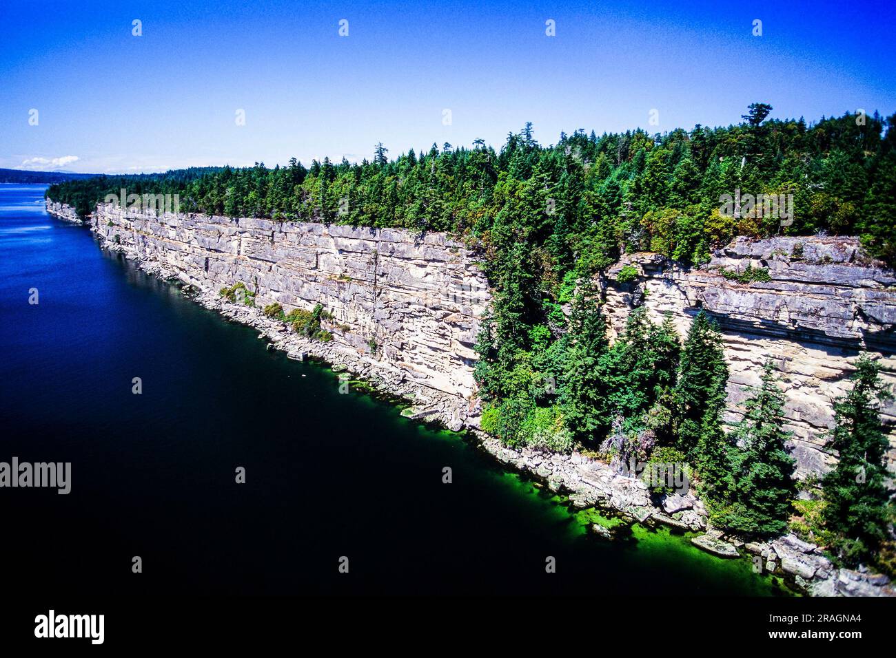 Aerial image of Gabriola Island, Gulf Islands, British Columbia, Canada ...