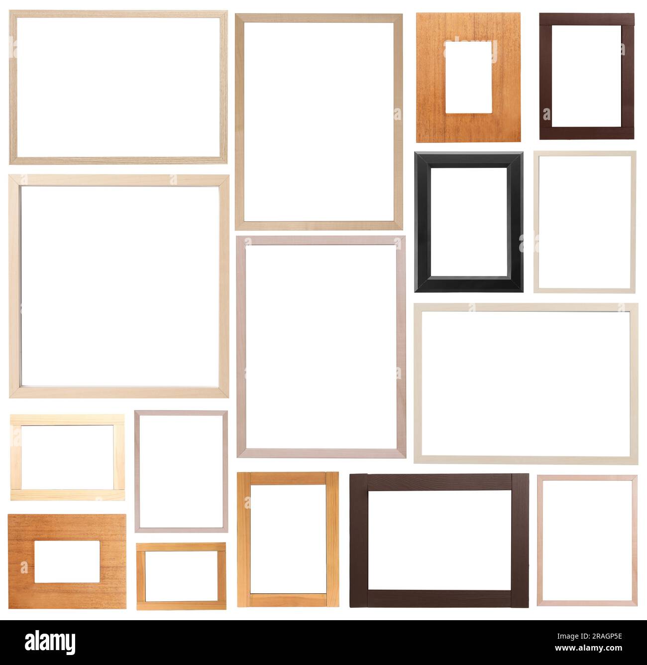 Set of many different frames isolated on white Stock Photo - Alamy