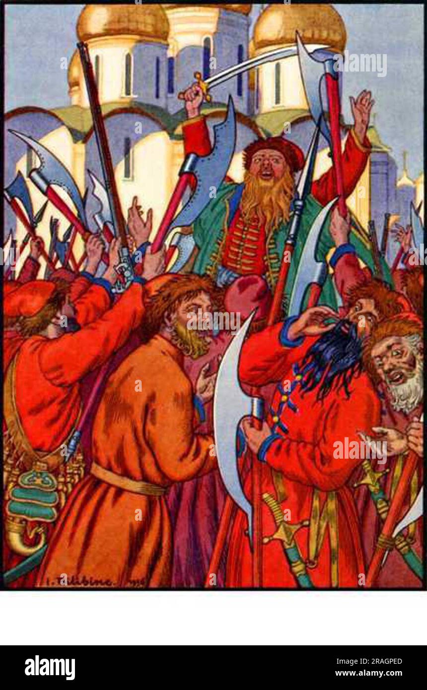 The Streltsy Uprising 1936 by Ivan Bilibin Stock Photo - Alamy