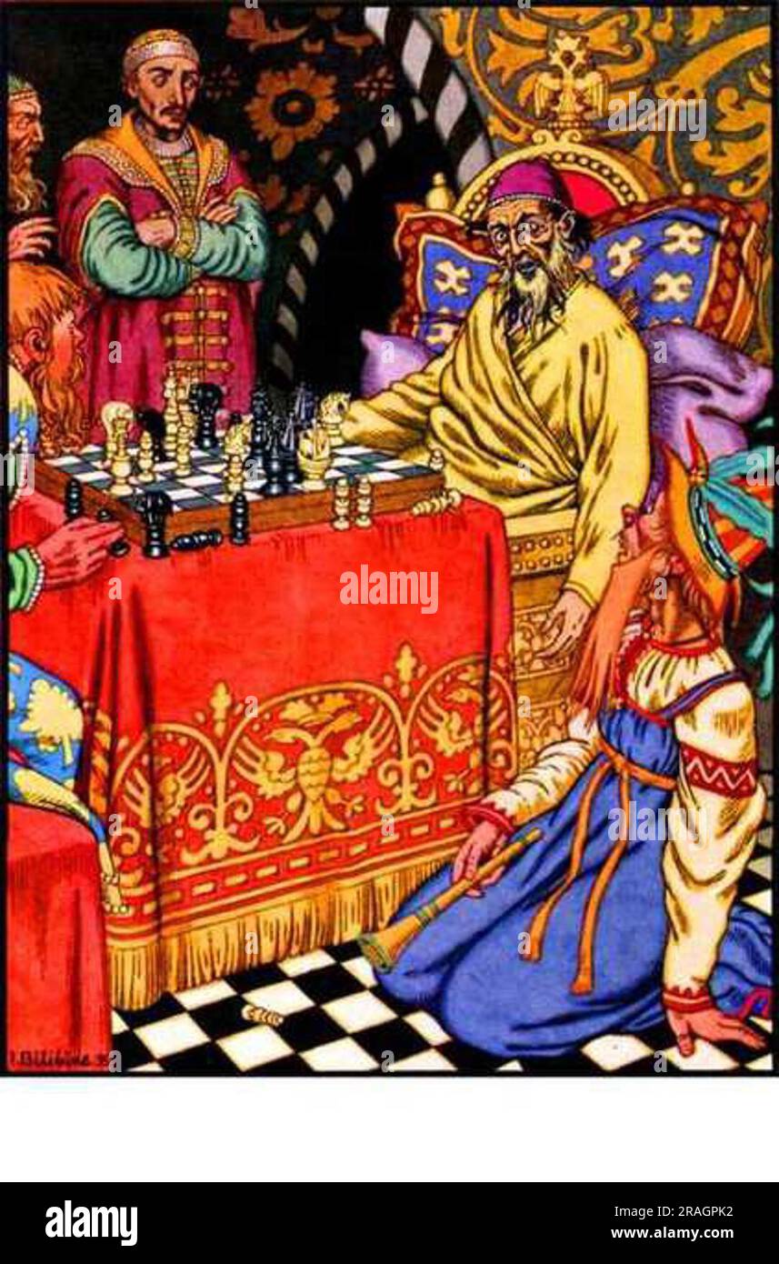 The Death of Ivan the Terrible 1935 by Ivan Bilibin Stock Photo - Alamy