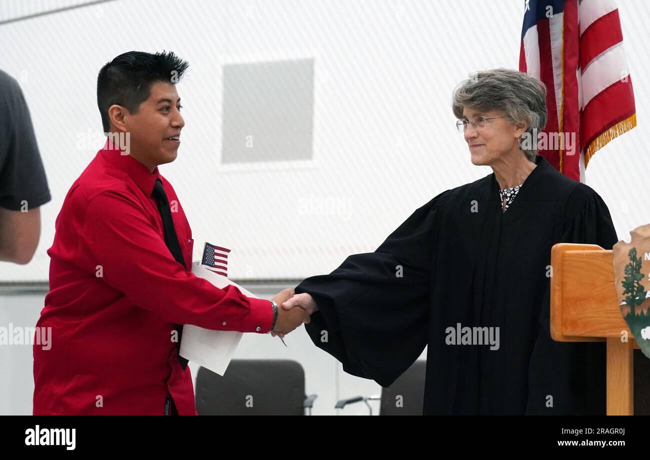 St. Louis, United States. 03rd July, 2023. New United States citizen ...