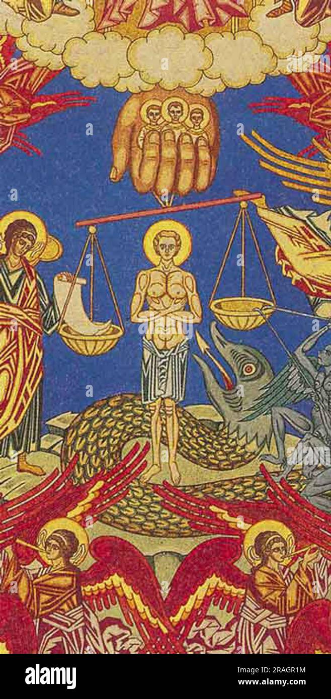 Judgement. Sketch of murals for of the church of the Assumption in ...