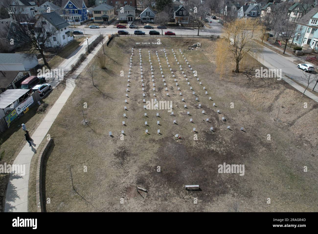 The say their names cemetery near 37th street chicago ave hi-res stock ...