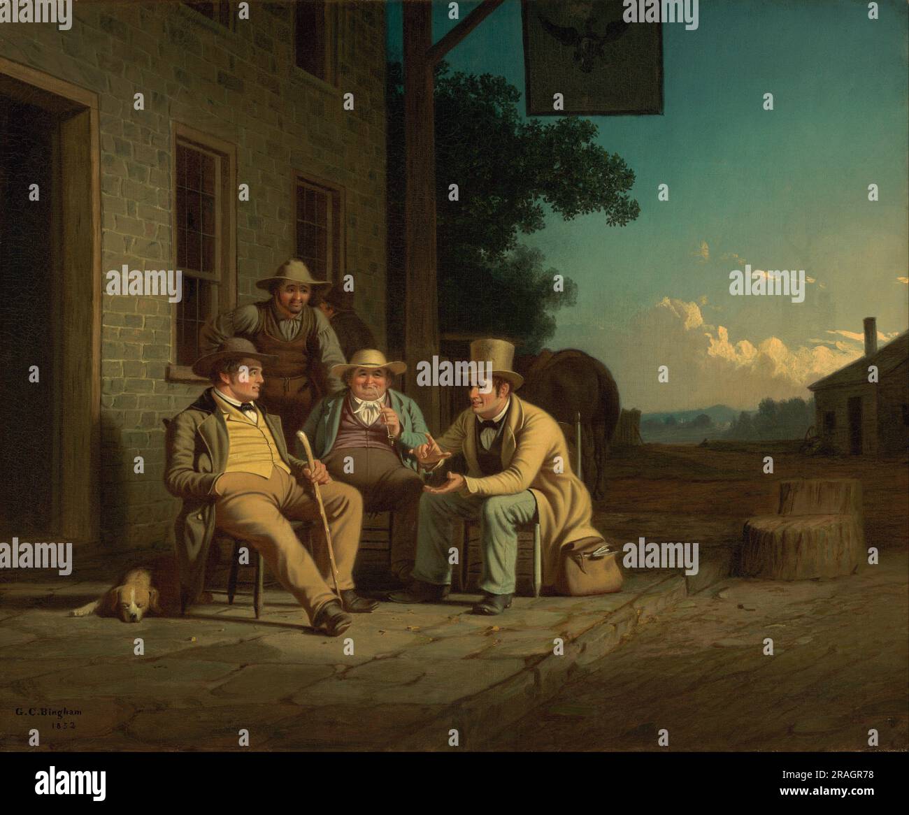 Canvassing for a Vote 1852 by George Caleb Bingham Stock Photo - Alamy