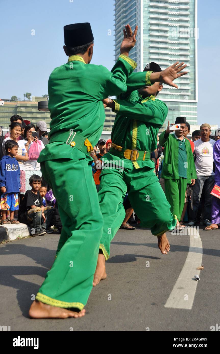 Jakarta Indonesia June 14 2015 Betawi Pencak Silat Martial Arts