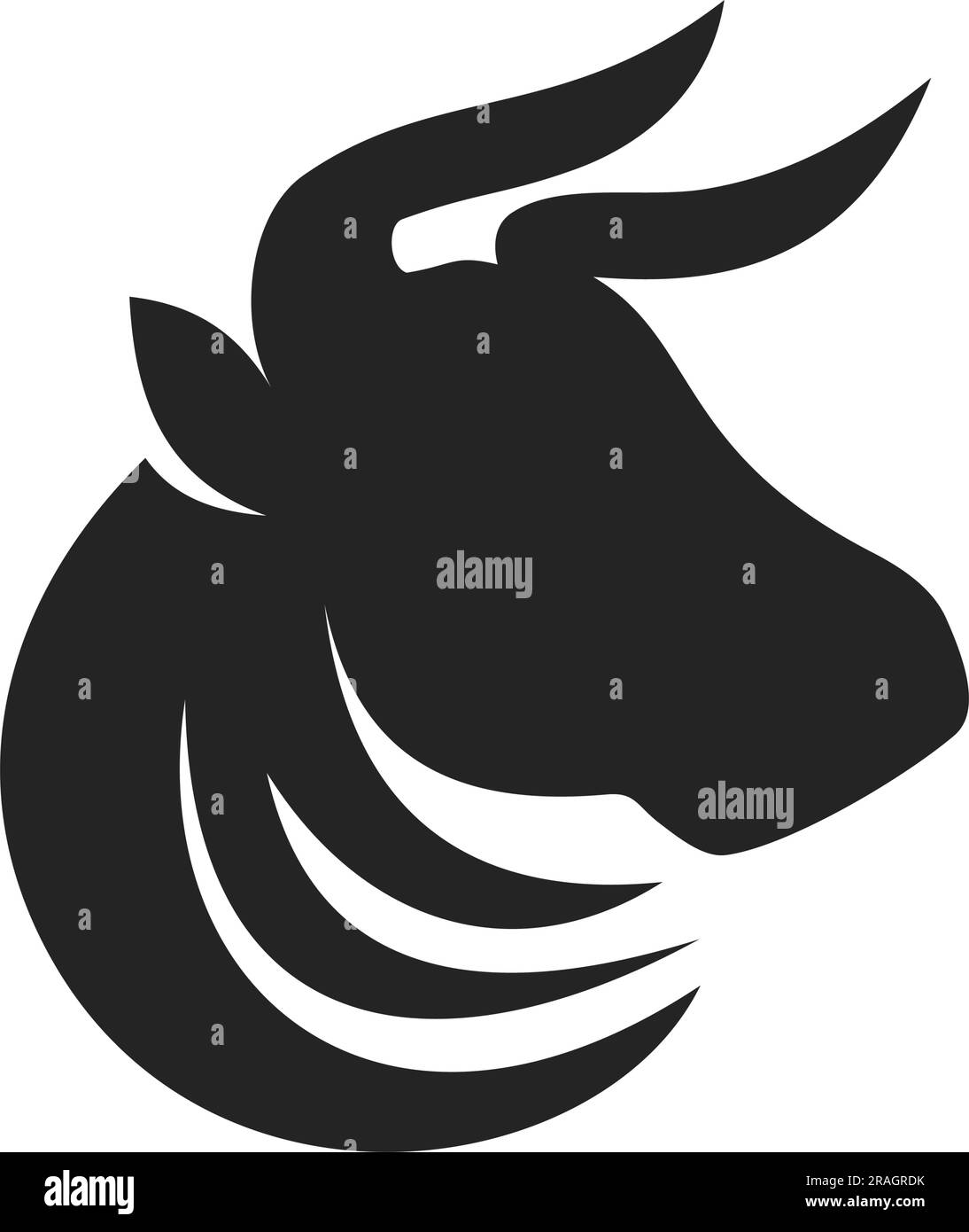 bull logo template. Icon Illustration Brand Identity. Isolated and flat ...