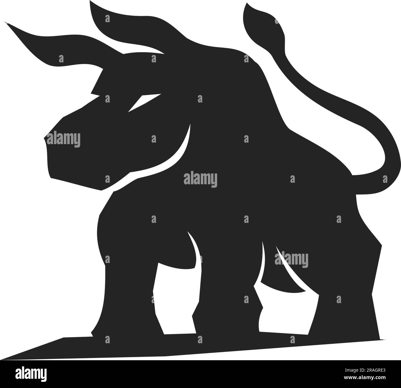 bull logo template. Icon Illustration Brand Identity. Isolated and flat ...