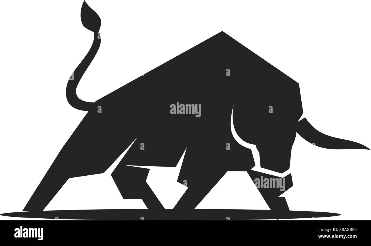 bull logo template. Icon Illustration Brand Identity. Isolated and flat ...