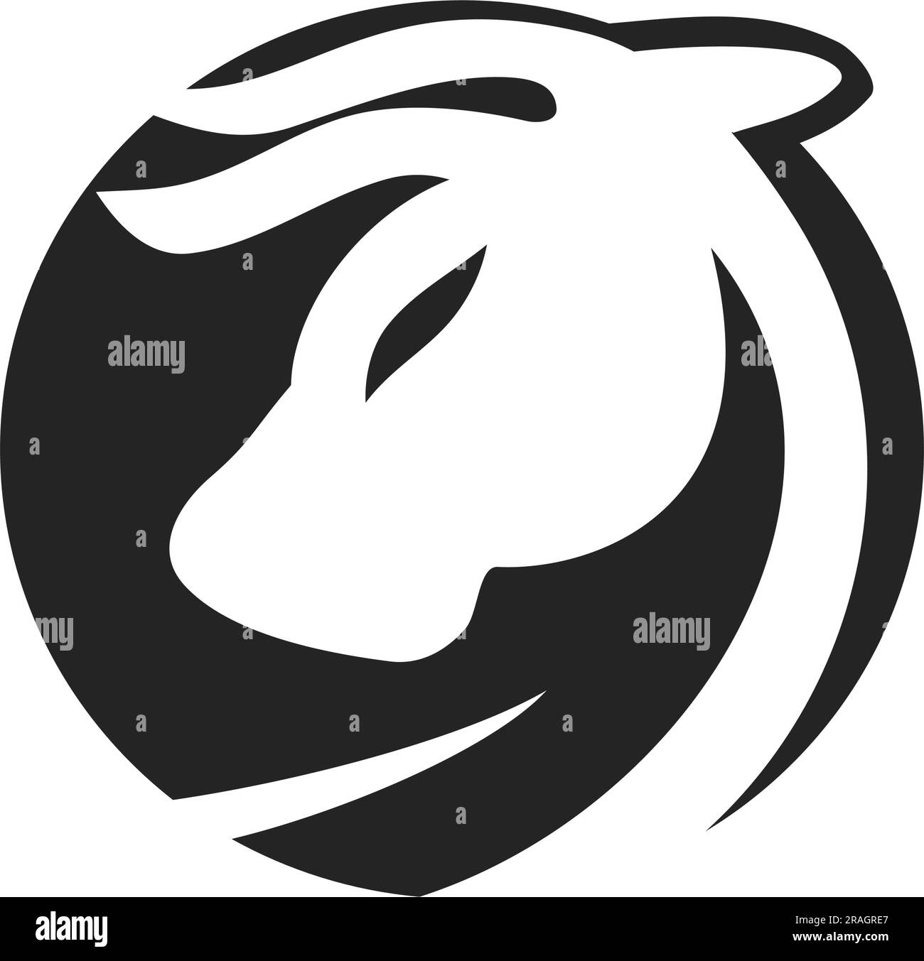 bull logo template. Icon Illustration Brand Identity. Isolated and flat ...