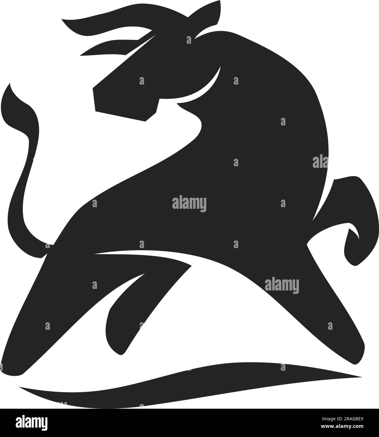 bull logo template. Icon Illustration Brand Identity. Isolated and flat ...