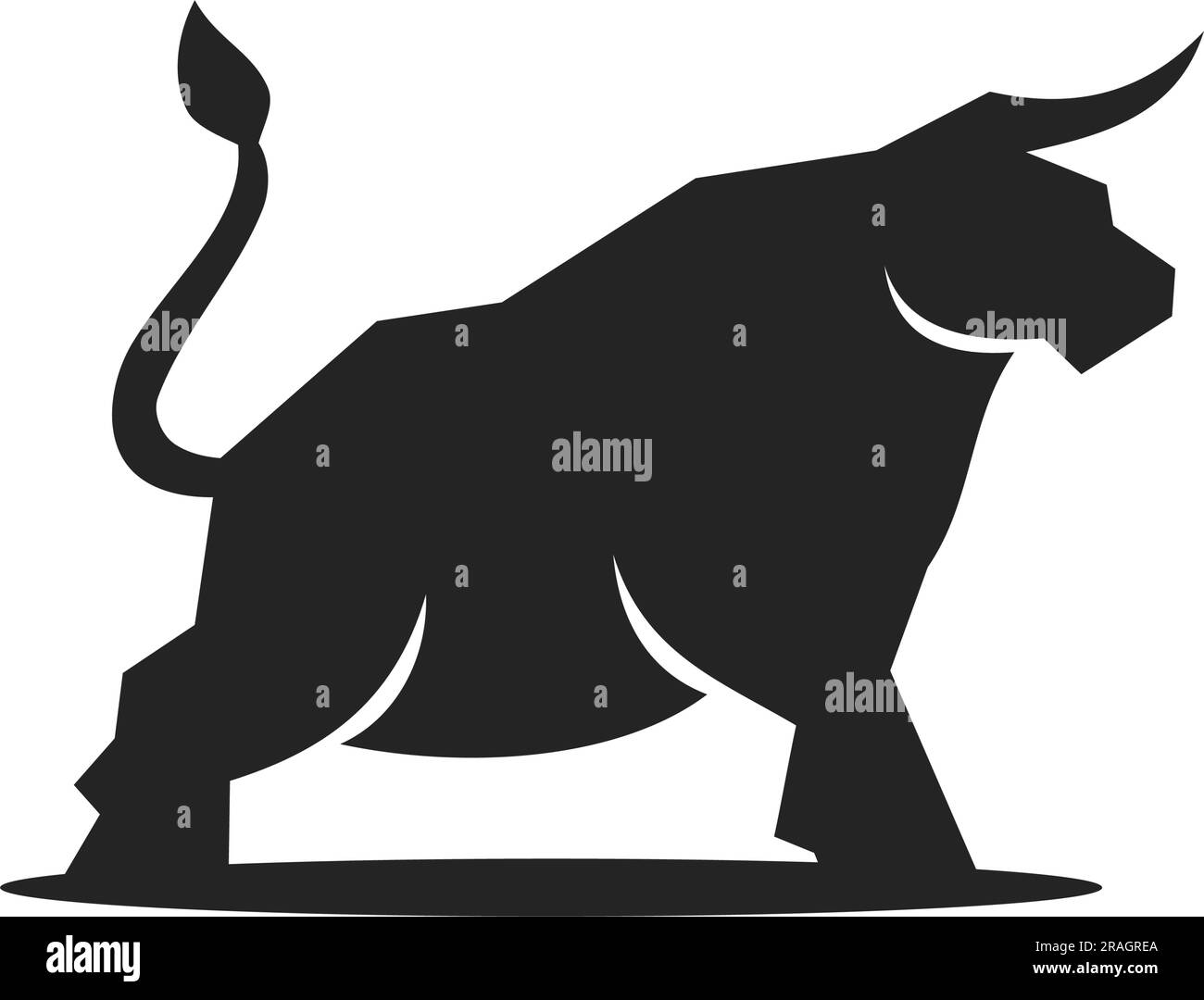 bull logo template. Icon Illustration Brand Identity. Isolated and flat ...