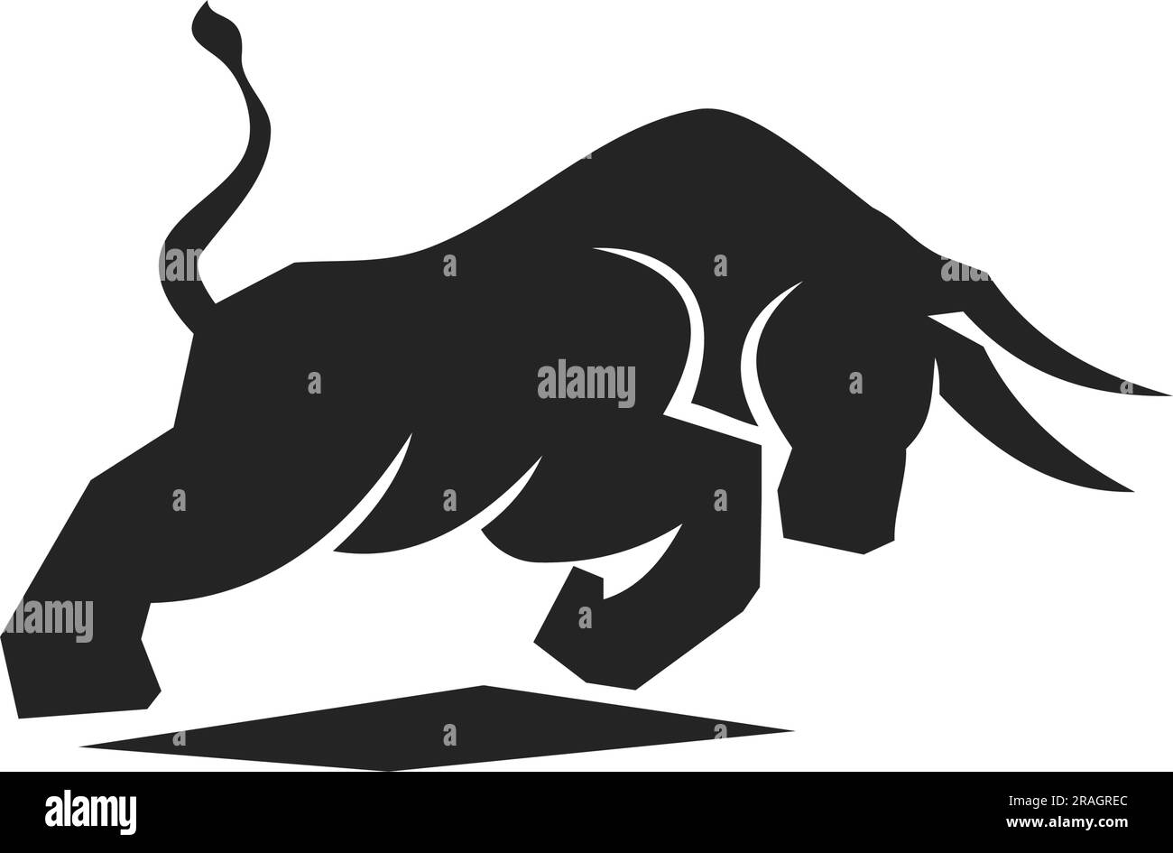 bull logo template. Icon Illustration Brand Identity. Isolated and flat ...