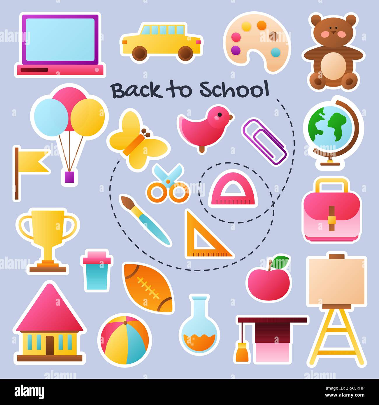 Flag globe sticker hi-res stock photography and images - Alamy