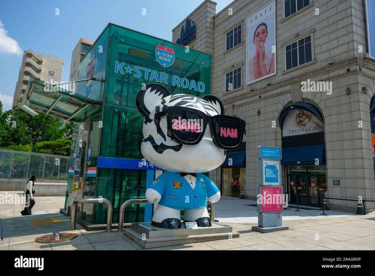Seoul, South Korea - July 3, 2023: K-Star ROAD, art project by Ducobi ...