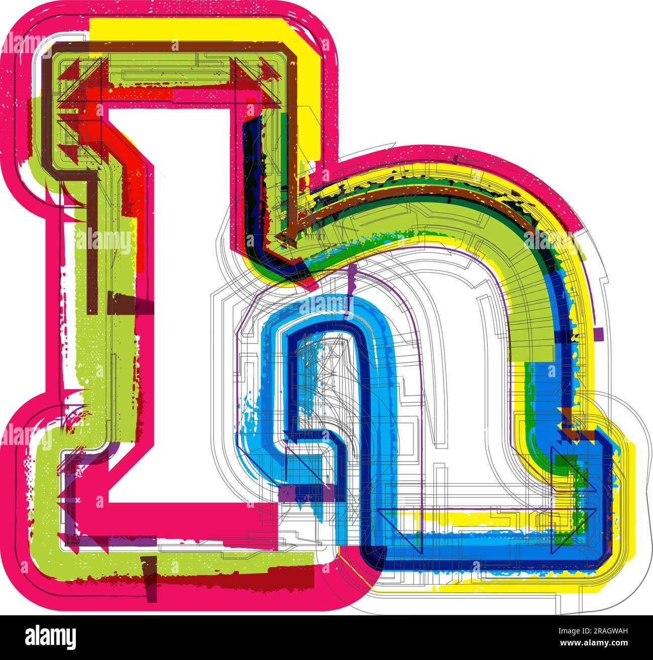 art sketched fonts, lowercase symbols, vector illustration letter h Stock Vector Image & Art - Alamy