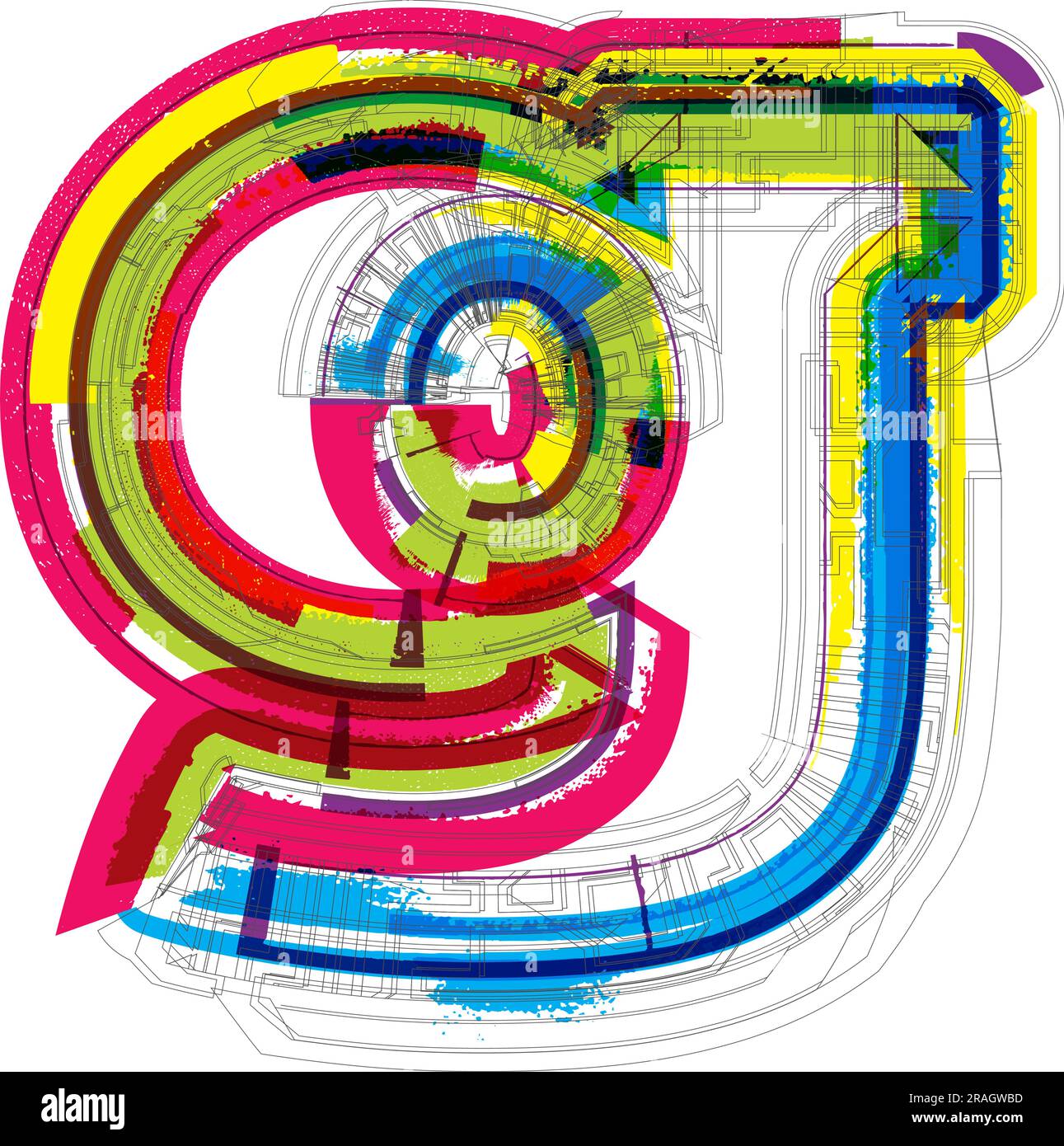 G fonts Stock Vector Images - Alamy