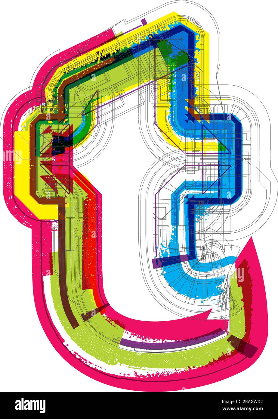 T fonts Stock Vector Images - Alamy