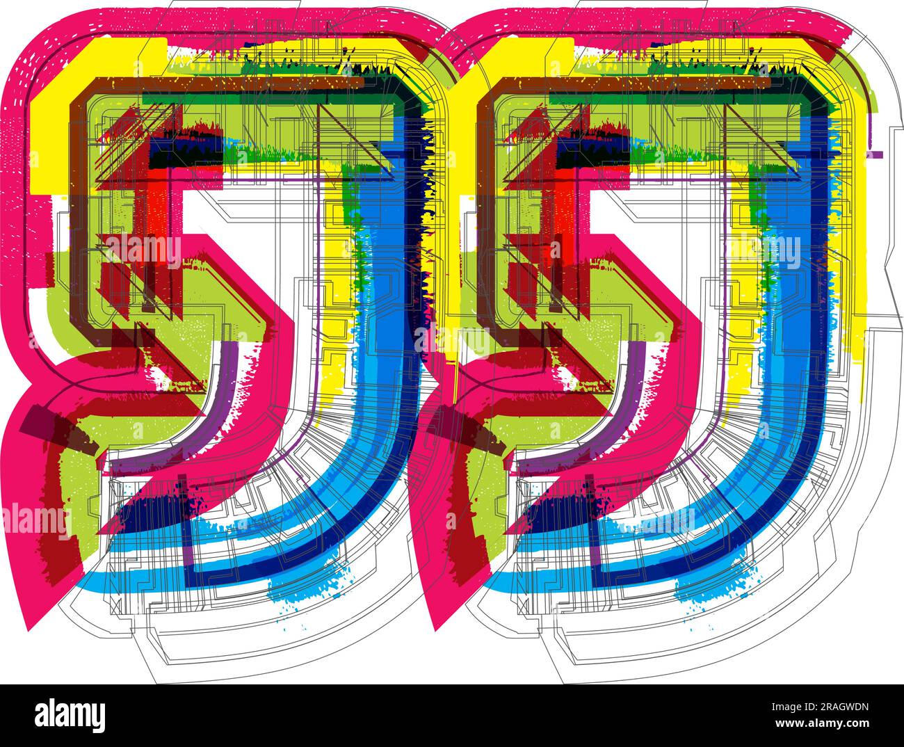 art sketched symbols fonts, vector illustration Stock Vector Image & Art - Alamy