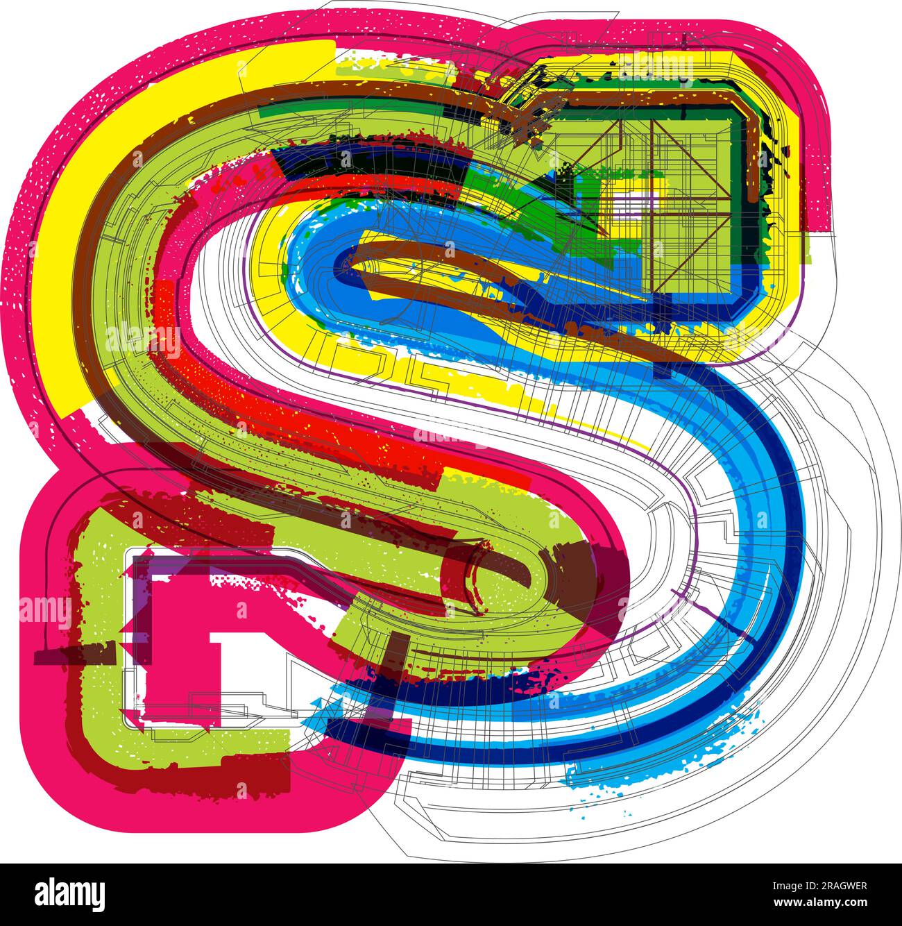 art sketched fonts, lowercase symbols, vector illustration letter s Stock Vector Image & Art - Alamy