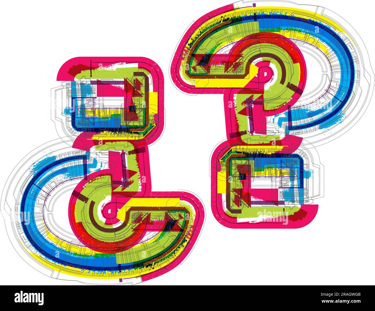 art sketched question mark symbols fonts, vector illustration Stock ...