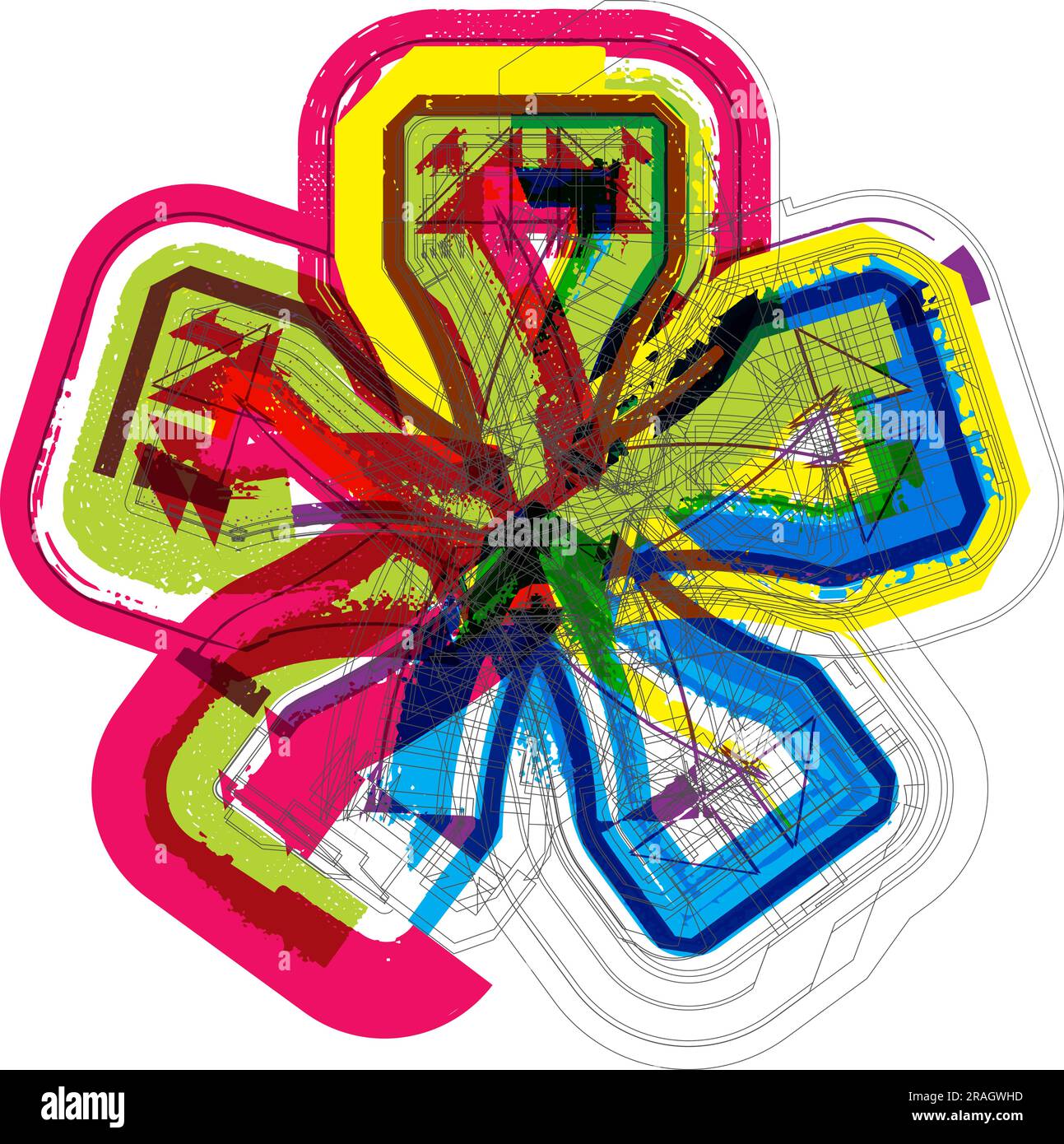 art sketched symbols fonts, vector illustration Stock Vector Image ...