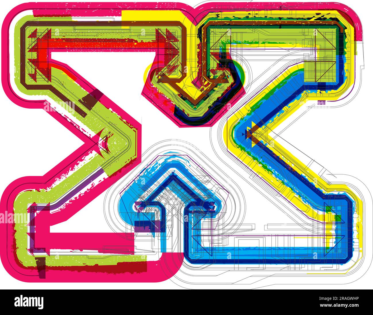 X fonts vector vectors hi-res stock photography and images - Alamy