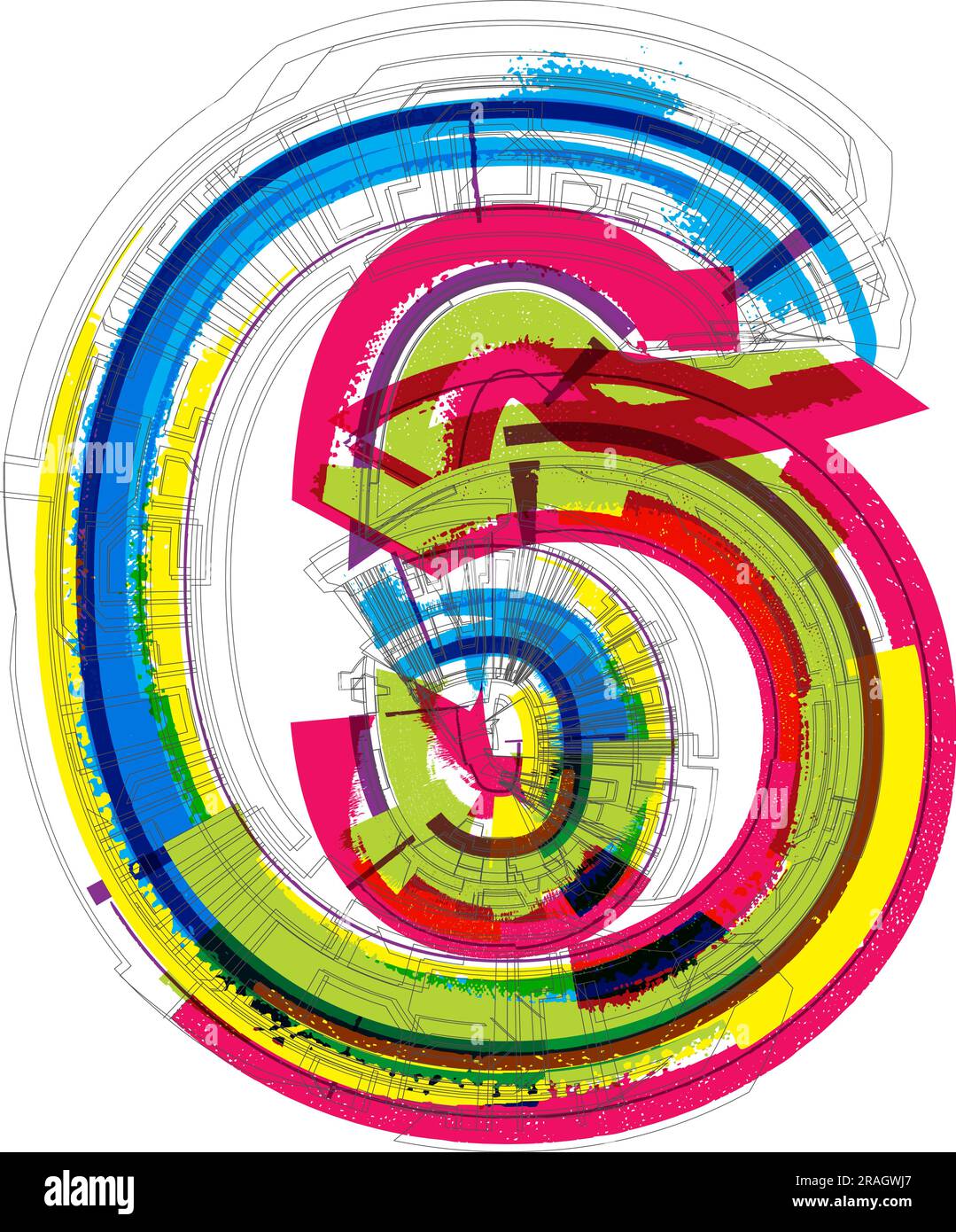 Sixth number Stock Vector Images - Alamy